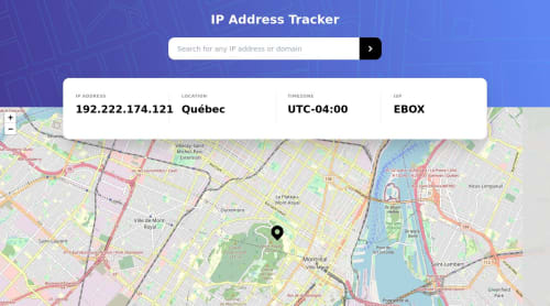 Frontend Mentor React Tailwind Ipify Api And Leaflet Coding Challenge Solution