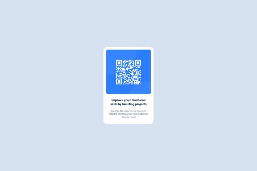 Frontend Mentor Qr Code Component Coding Challenge Solution