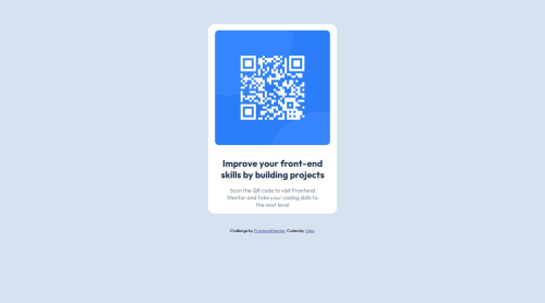 Frontend Mentor | QR code component using vanilla HTML and CSS coding challenge solution