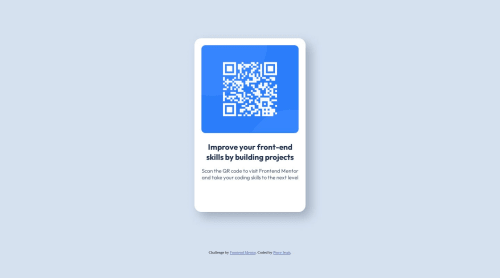 Responsive QR Code with Flexbox coding challenge solution