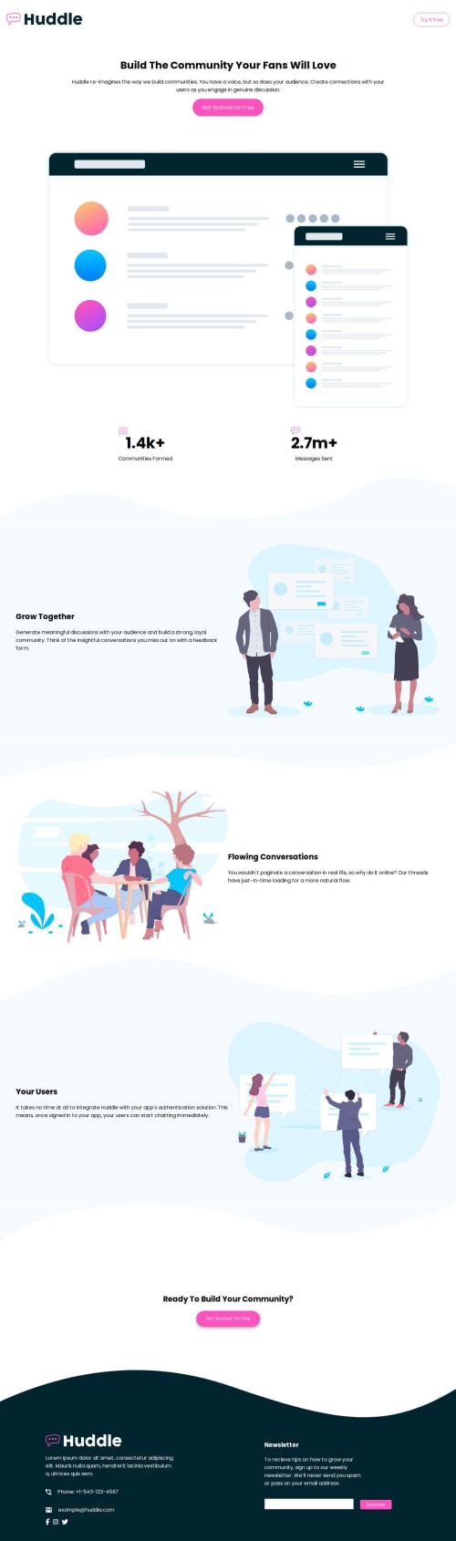 Frontend Mentor | Flexbox - Landing-page coding challenge solution