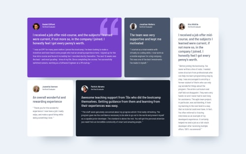 Frontend Mentor | Responsive testimonials using CSS grid coding ...
