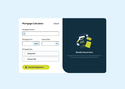Frontend Mentor Repayment Form Html Css Js Coding Challenge Solution