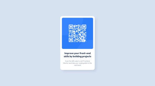 Frontend Mentor | QR code component using Flexbox coding challenge solution