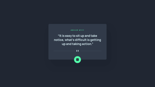 Frontend Mentor Advice Generator App Using Nextjs Coding Challenge