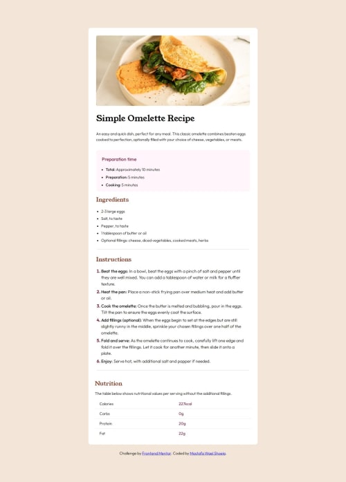 Frontend Mentor Responsive Recipe Page Using Html Css Pure Coding