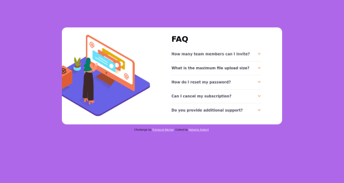 HTML Details and Summary and Flexbox CSS coding challenge solution | Frontend Mentor