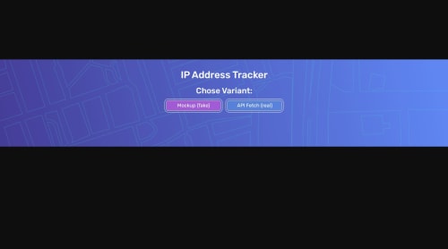 IP Address Tracker using VSC, react, tailwind. coding challenge solution | Frontend Mentor