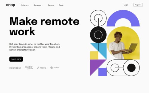 Frontend Mentor | Intro Section with dropdown navigation coding challenge solution