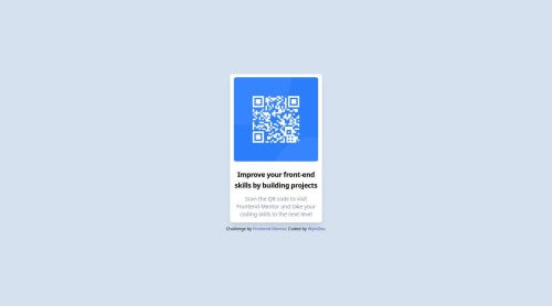 QR Code Component using TailwindCSS coding challenge solution | Frontend Mentor