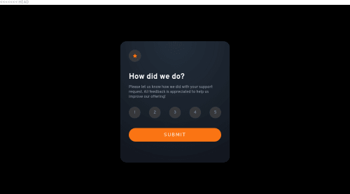 Interactive rating component using React and CSS coding challenge solution