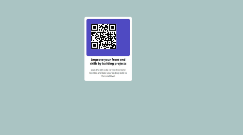 QR code component coding challenge solution | Frontend Mentor