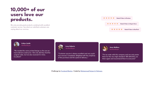 Frontend Mentor | Responsive social proof section using grid coding challenge solution