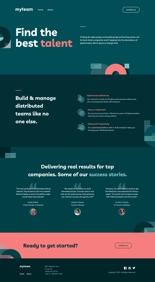 Frontend Mentor | Responsive multi landing page with react and tailwind css coding challenge ...