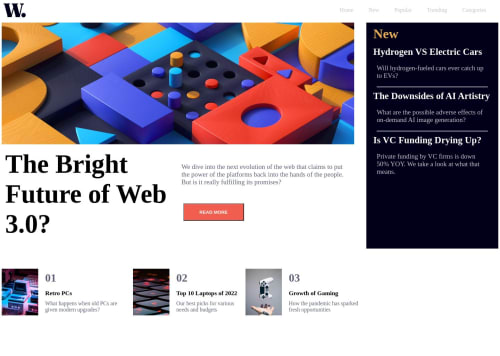 Frontend Mentor | Newsletter landing page using CSS Grid Basic HTML and CSS only coding ...