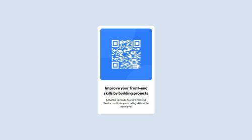 Frontend Mentor | QR code challenge using flexbox centering coding challenge solution