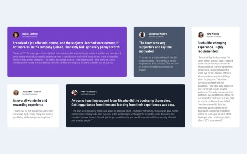 Frontend Mentor | Responsive grid section with flexbox coding challenge solution