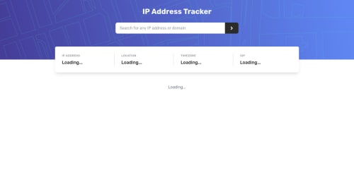 IP Address Tracker App using React, React-Leaflet & Tailwind coding challenge solution ...