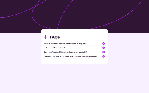 Faq Accordion Using Html, CSS and JS coding challenge solution | Frontend Mentor
