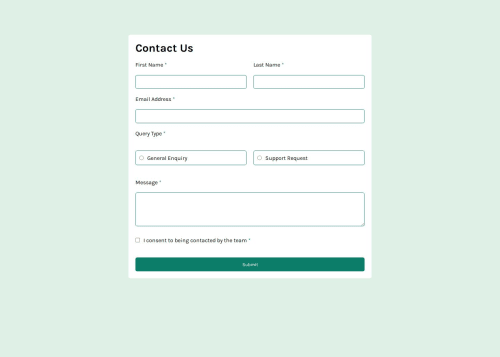 Frontend Mentor | React using React Hook Forms coding challenge solution