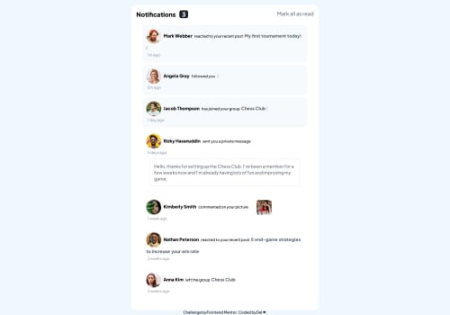 Frontend Mentor | Responsive Notification SPA | React-TailwindCss ... Frontend Mentor | Responsive Notification SPA | React-TailwindCss ...