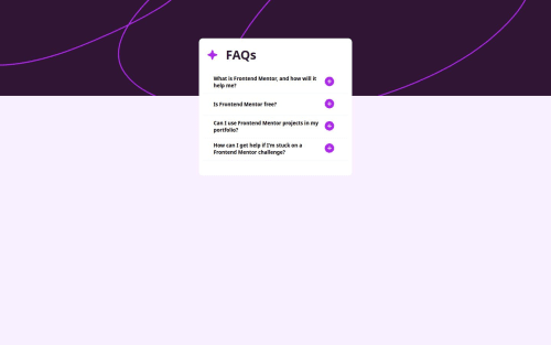 Frontend Mentor | FAQ accordion using HTML , CSS and Javascript coding challenge solution