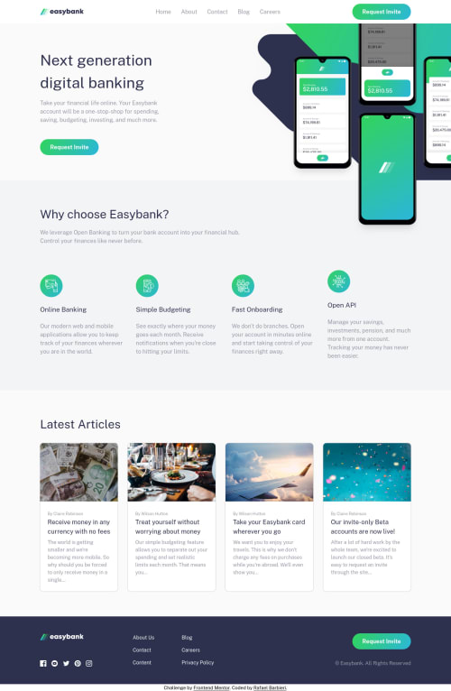 Frontend Mentor | Responsive landing page. HTML, CSS and JS. coding ...