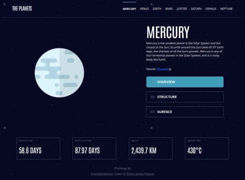 Frontend Mentor Planet Facts Site With Reactjs And Bootstrap Coding 3973