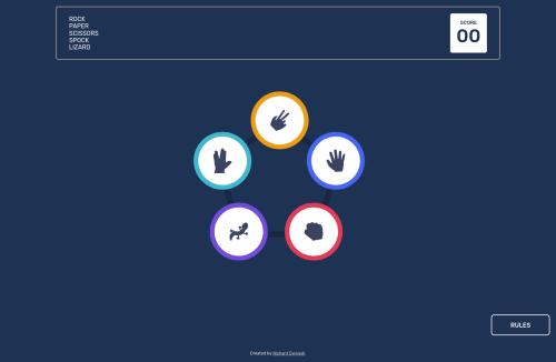 Frontend Mentor | Rock, Paper, Scissors, Spock & Lizard coding challenge solution