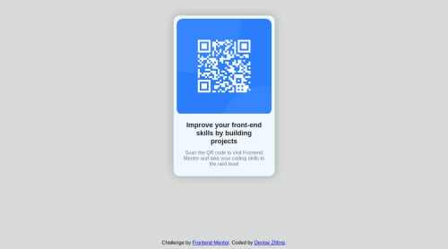 QR Code Component using HTML/CSS coding challenge solution | Frontend Mentor