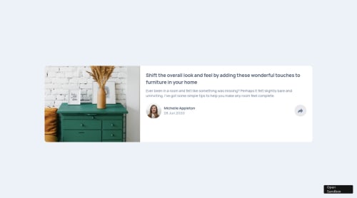 Frontend Mentor | ArticlePreviewComponent using html, css, and a little of js. coding challenge ...