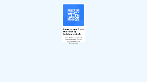Frontend Mentor | QR Code Using HTML & Internal CSS coding challenge solution
