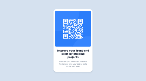 Frontend Mentor | Qr code Component using tailwind coding challenge solution