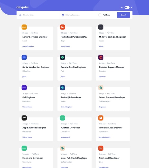 Frontend Mentor Devjobs Web App Using React Tailwind Css And Firebase Coding Challenge Solution 3932