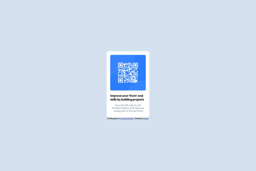 Responsive QR code component Using HTML CSS coding challenge solution | Frontend Mentor