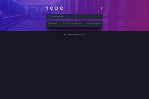 Frontend Mentor | Todo app built with Alpine JS and custom CSS coding challenge solution