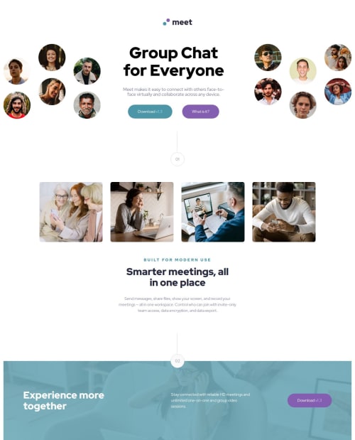 Frontend Mentor Meet Landing Page Using Flexbox Css Grid Bem And