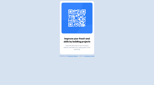 Responsive QR code page using HTML,CSS coding challenge solution