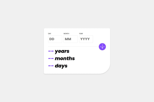 Frontend Mentor Age Calculator App With Html Css Js Coding Challenge 2443