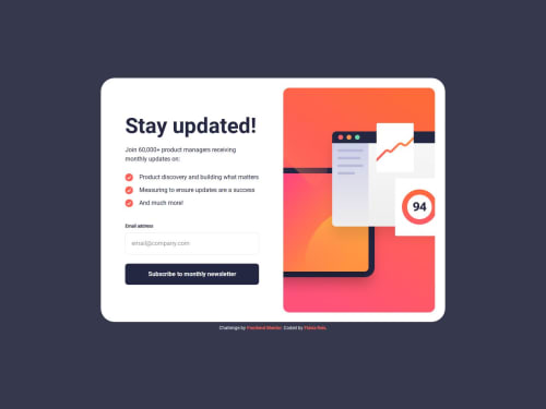 Frontend Mentor Sign Up Form Using Javascript Coding Challenge Solution