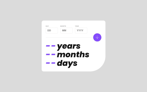 Frontend Mentor Age Calculator App Mobile First Flexbox Coding