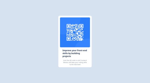 Frontend Mentor | QR code component using tailwind css coding challenge solution