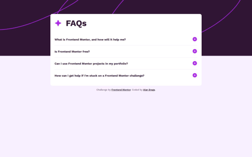 Frontend Mentor | FAQ accordion/ coding challenge solution