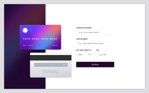 Frontend Mentor | Interactive card details form coding challenge solution Frontend Mentor | Interactive card details form coding challenge solution
