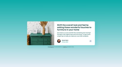 Frontend Mentor | Customized Article Preview with SASS & JavaScript ...