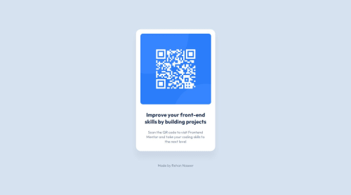 Frontend Mentor | QR Code Challenge Using CSS & HTML coding challenge solution