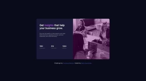 Frontend Mentor | Stats Preview Card Component using HTML and CSS flex coding challenge solution