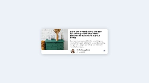 Article Preview Card using html, css, and JS(Mobile first approach ...