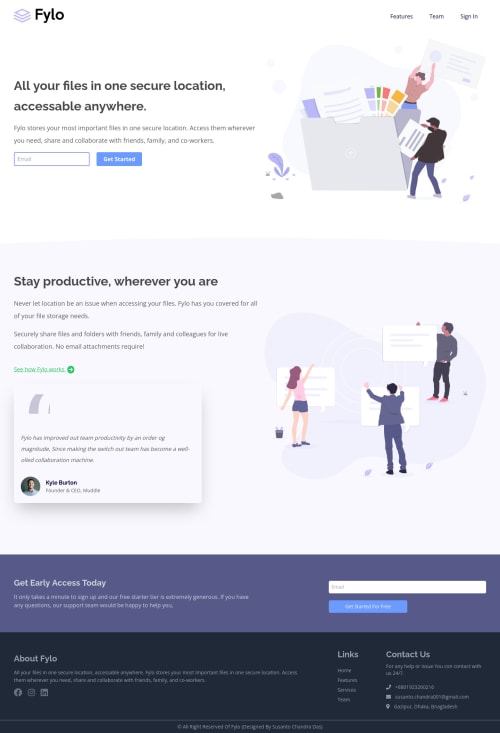 Frontend Mentor | A Responsive Landing Page Using React.js and Tailwindcss. coding challenge ...