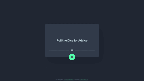 Frontend Mentor | Advice Generator using Vitejs and jQuery coding challenge solution